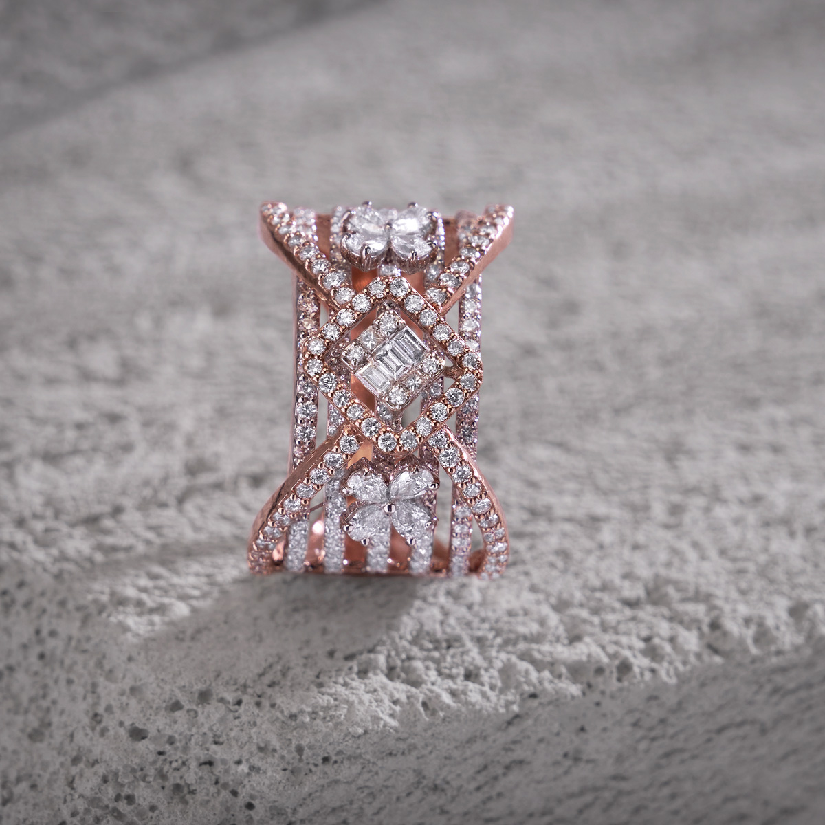 Thousand Sparkles Solitaire Illusion Diamond Ring - Rajwadi Jewellers